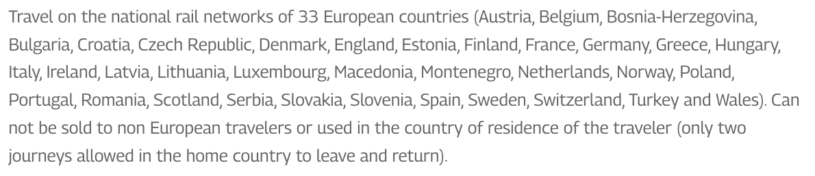 Interrail Pass | Global & Country Pass